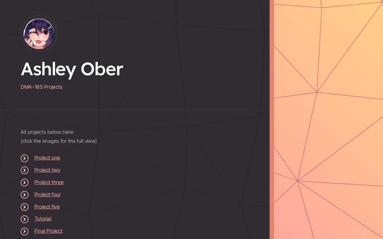 Ashley Ober DMA Projects